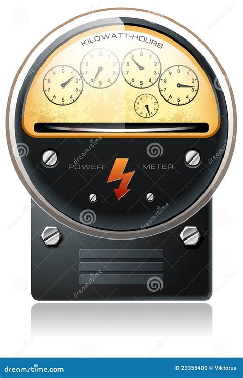 Electricity Hydro Power Counter Vector Stock Photo Image 23355400