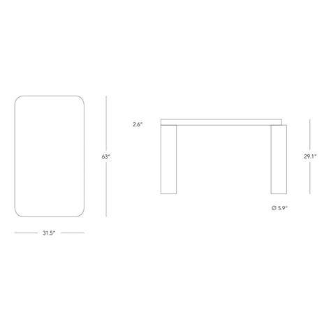 Resident Offset Dining Table 2modern