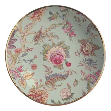 Conjunto Com 6 Pratos Fundo Neomint Flowers Ø25cm Parcelamento Sem Juros