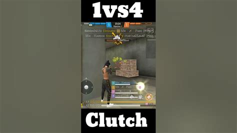 1vs4 Clutch 😱😨naders🤯 🎯free Fire Max Status Garena Free Fire Max🤯