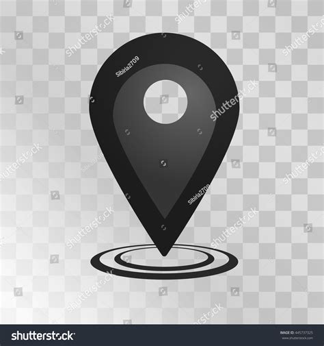 vektor stok map black pointer icon label isolated tanpa royalti