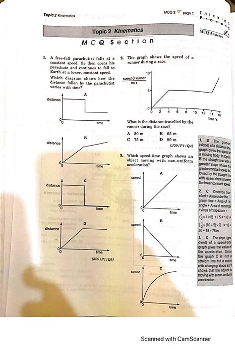 SOLUTION O Level Physics Topical Past Papers Kinematic Studypool