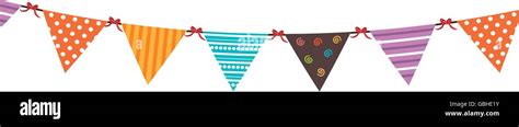 Pennants Festival Isolated Flat Icon Stock Vector Image Art Alamy