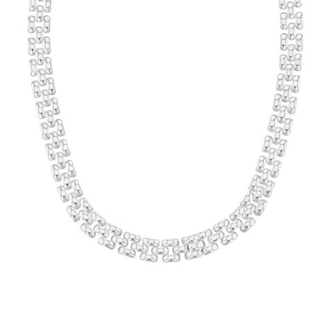 Sterling Silver 995mm Panther Link Chain Necklace Reeds Jewelers