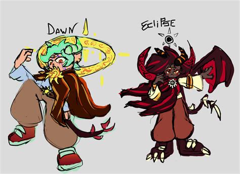 Dawn And Eclipse The Solar Twins By Themaskedred On Deviantart
