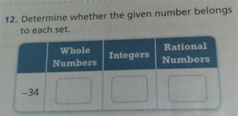 12 Determine Whether The Given Number Belongs To Gauthmath