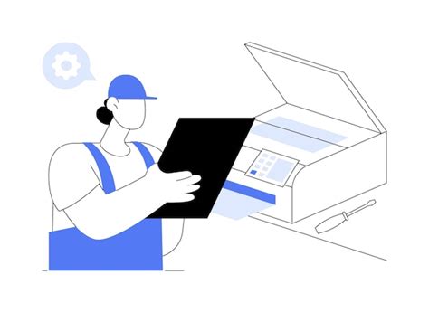 Premium Vector It Peripherals Repair Abstract Concept Vector