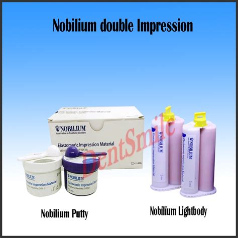 Jual Dental Putty Double Impression Nobilium Base Catalyst Dan Light