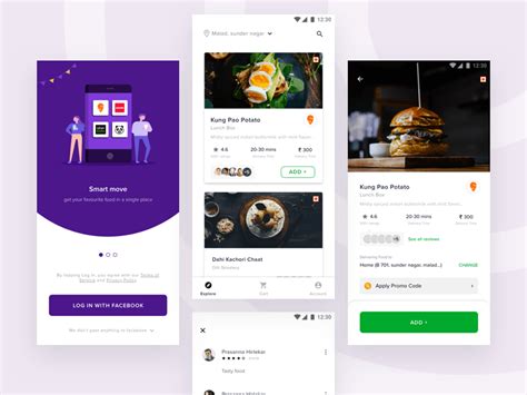 Food App Ui Concept Made In Sketch Freebie Supply