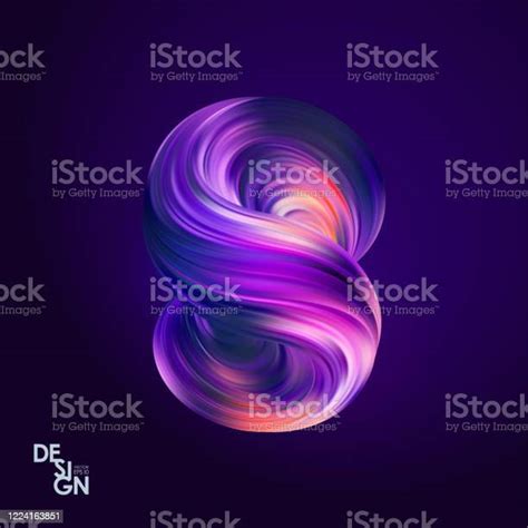 벡터 추상 3d 유체의 다채로운 트위스트 모양입니다 3차원 형태에 대한 스톡 벡터 아트 및 기타 이미지 3차원 형태 벡터