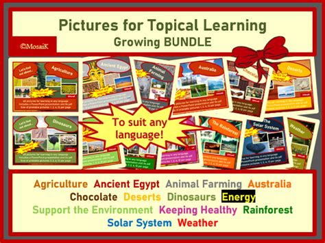 Primary Topics For Learning Growing Bundle Teaching Resources