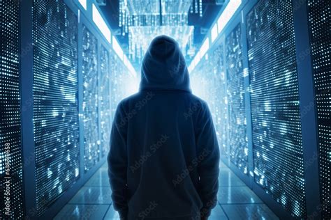 Hacker In A Sever Room Unleashing The Futuristic Technoverse
