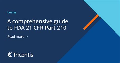 Guide To Fda 21 Cfr Part 210 Tricentis