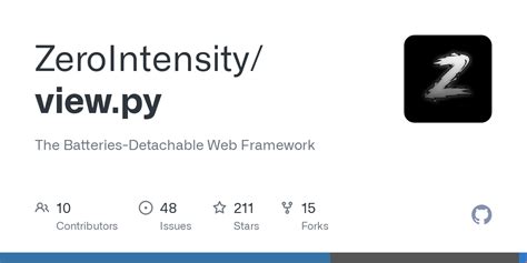 GitHub ZeroIntensity View Py The Batteries Detachable Web Framework
