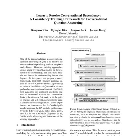 Learn To Resolve Conversational Dependency A Consistency Training Framework For Conversational