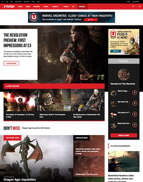 Ja Playmag Responsive Joomla Template For Gaming Magazines Joomlart