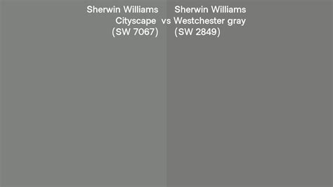 Sherwin Williams Cityscape Vs Westchester Gray Side By Side Comparison