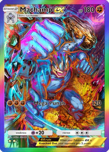 Genetic Apex 278 Machamp ex Pokémon TCG Pocket Serebii net