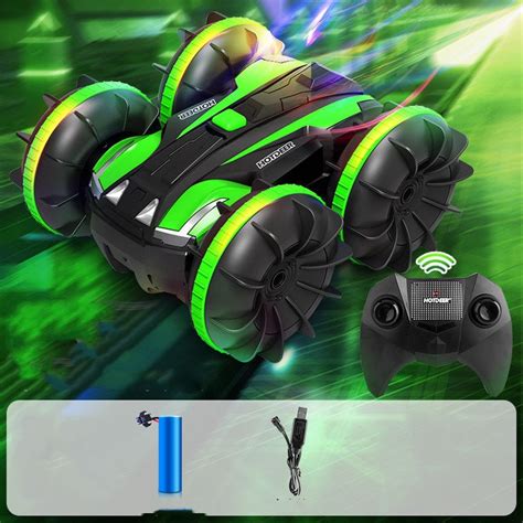 Remote Control Boat Amphibious Car Waterproof Rotate 360 Electric Toy