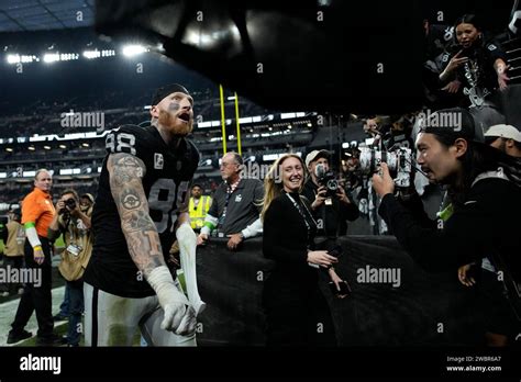 Las Vegas Raiders Defensive End Maxx Crosby 98 After An Nfl Football