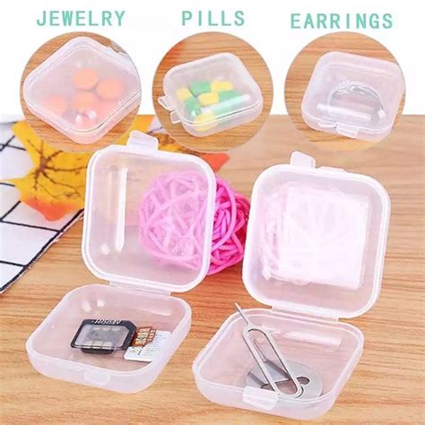 Jual Kotak Kecil Simpan Memory Card Earplug Kotak Plastik Serba Guna