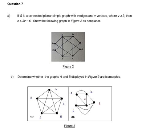 Solved If G Is A Connected Planar Simple Graph With E Edges