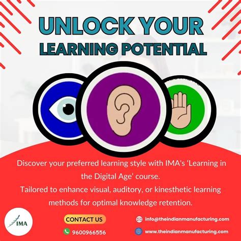 Master Your Learning Style With Imas Digital Age Course For Visual Auditory And Kinesthetic