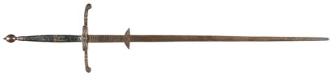 European Zweihander Two Handed Sword Rock Island Auction