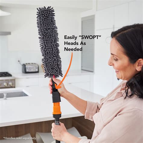 12 In Smooth Surface Flexible Microfiber Duster Head