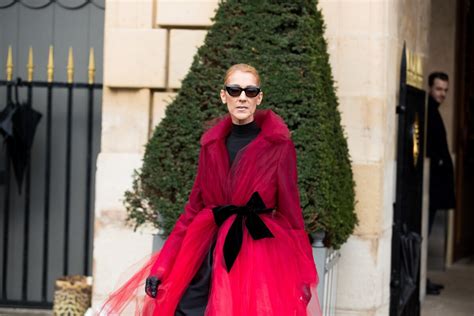 Photo Céline Dion à la sortie de l hotel Crillon à Paris le 27