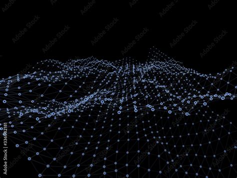 Abstract 3d Plexus Background Technology Blockchain Digital Data