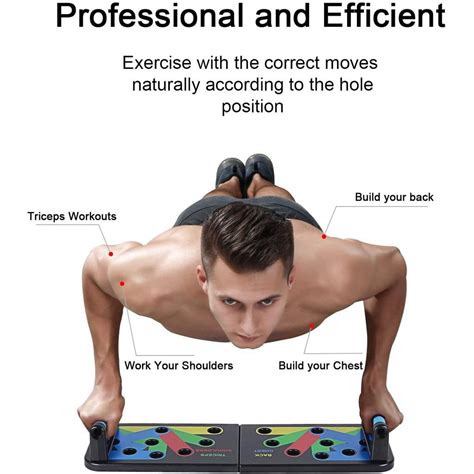 12 In 1 Push Up Board Color Coded Wide Push Up Board System Sports