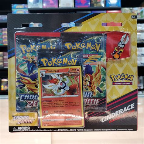 Pokémon Tcg Sword And Shield Crown Zenith Pin Collection Cinderace
