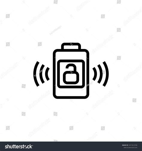 Smart Key Icon Vector Linear Outline Stock Vector Royalty Free