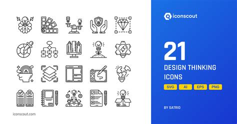 Design Thinking Icon Pack 21 Free Download Design And Development Icons