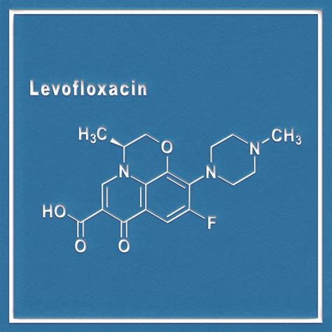 Premium Photo Levofloxacin Antibiotic Drug Structural Chemical Formula On A White Background