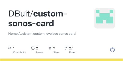Github Dbuitcustom Sonos Card Home Assistant Custom Lovelace Sonos Card