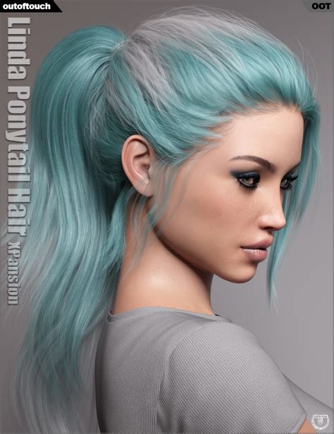 OOT Hairblending 2 0 Texture XPansion For Linda Ponytail Hair Daz 3D
