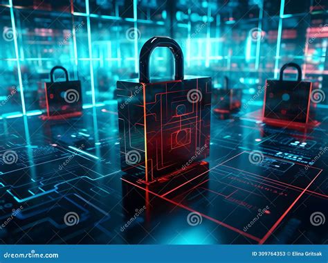 Digital Fingerprint Scanner Enhancing Security Biometric Identity Stock Image Image Of