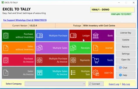 Excel To Tally Software At Rs Excel To Tally Free Software In New Delhi Id