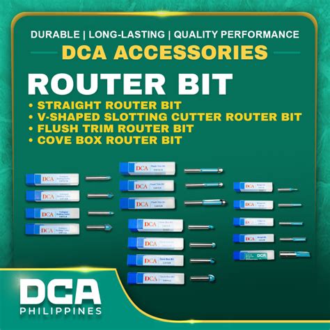 Dca Router Bit Accessories For Routers Motor Shopee Philippines