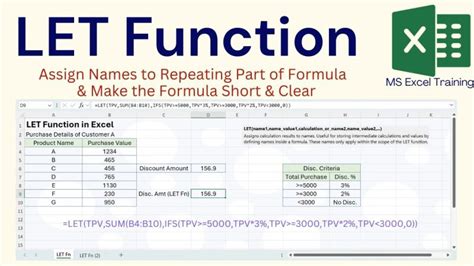 Excels Let Function Explained Simply 💡💡 Tutorial Link Spreadsheet