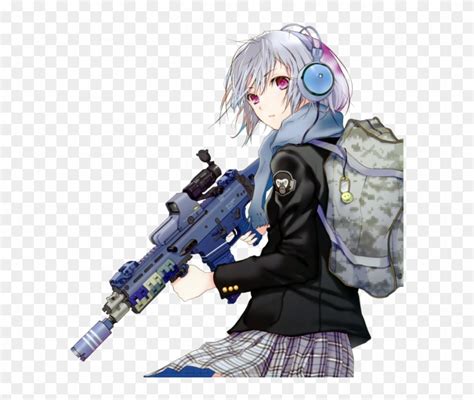 Anime Render Png Anime Girl Wearing Headphones Clipart 2552710 PikPng
