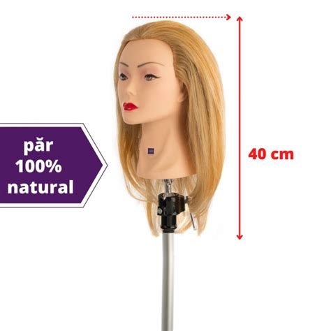 Manechin Cu Păr 100 Natural Visuel Ro Beauty Expert