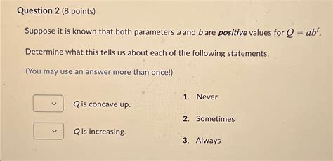 solved question 2 8 ﻿points suppose it is known that both