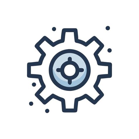 setting gear icon technology and user interface vector for ui websites