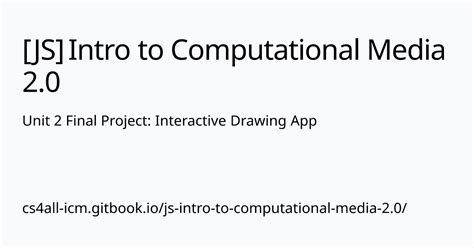 Unit 2 Final Project Interactive Drawing App Js Intro To