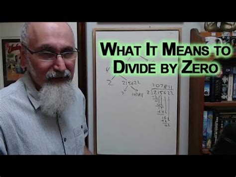 What It Means To Divide By Zero Explanation Of Division By Zero