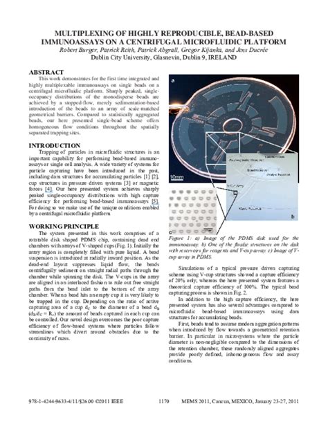 Pdf Multiplexing Of Highly Reproducible Bead Based Immunoassays On A