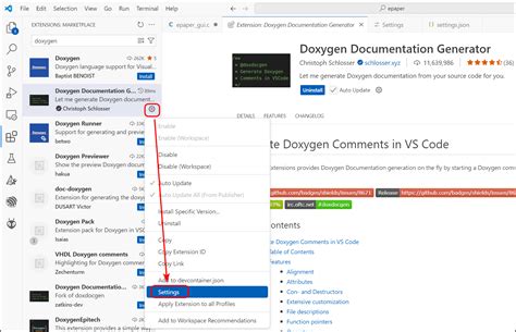 在vscode中使用doxygen插件注释代码 Doxygen Gui生成api文档vscode Doxygen插件 Csdn博客